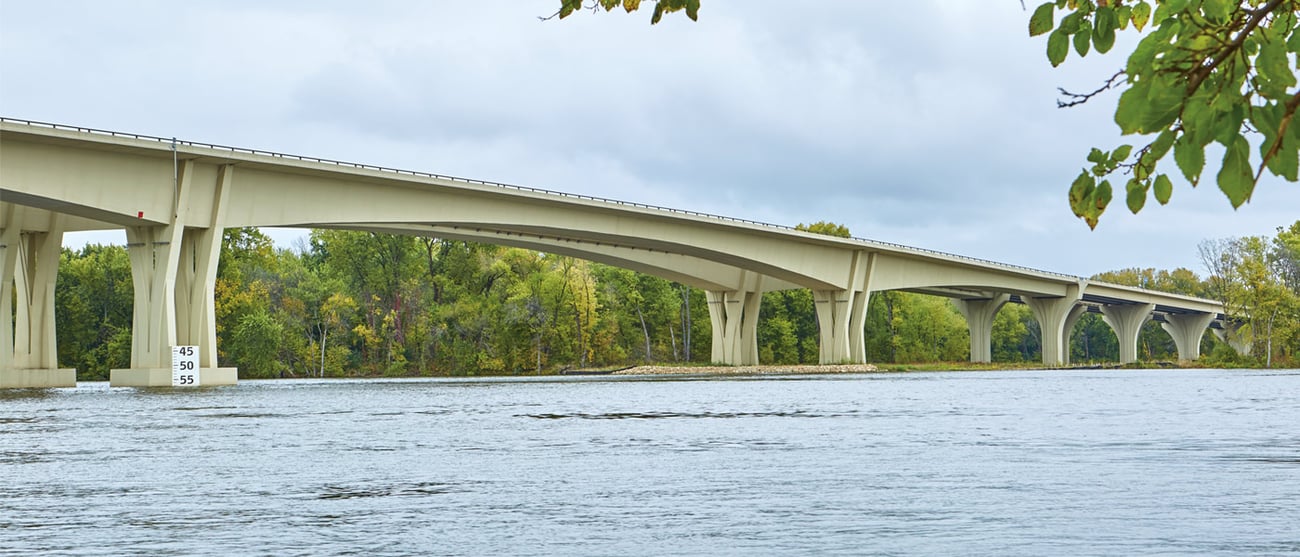 County Prestress & Precast Girders Installed on Wisconsin's Tallest Bridges